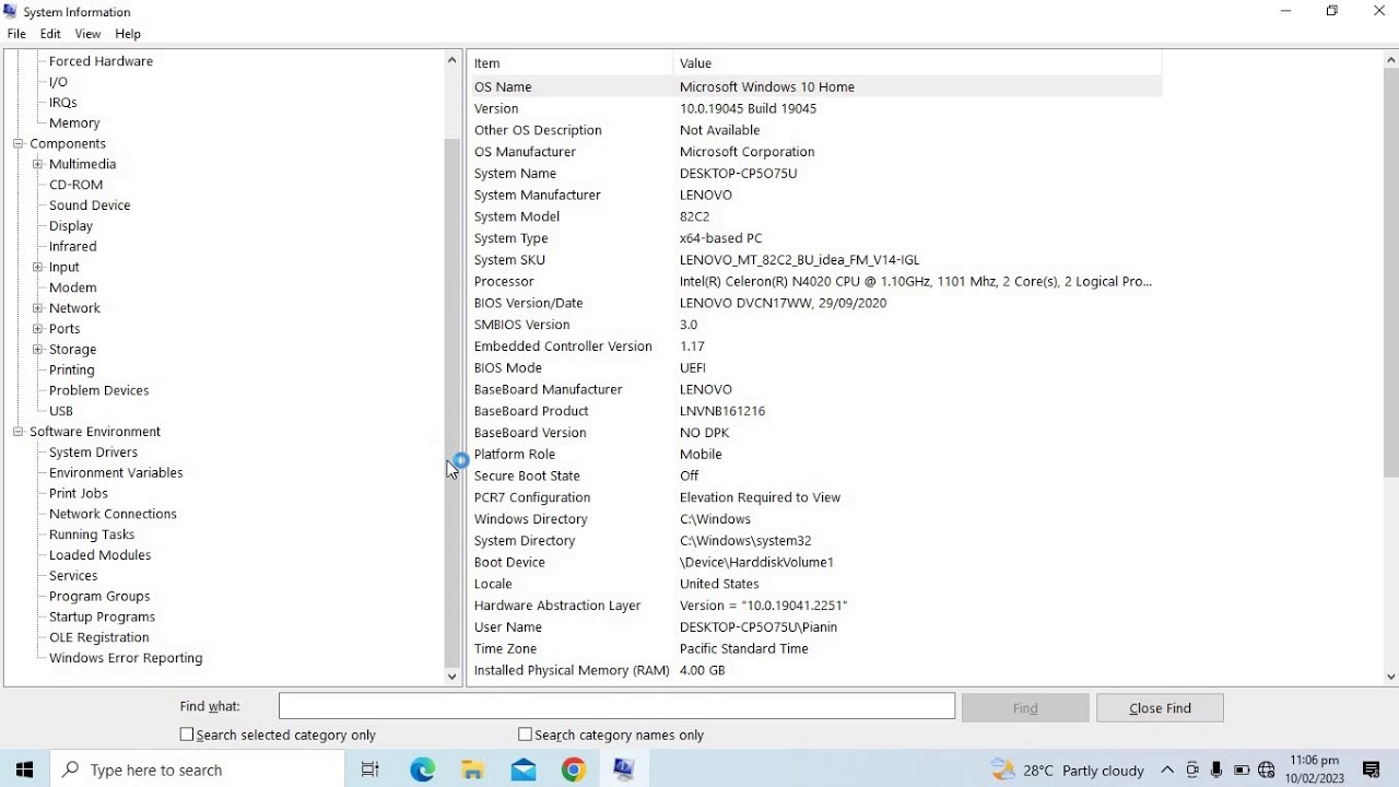 use "MS info 32" to check your PC/laptop specs. the fastest way - YouTube