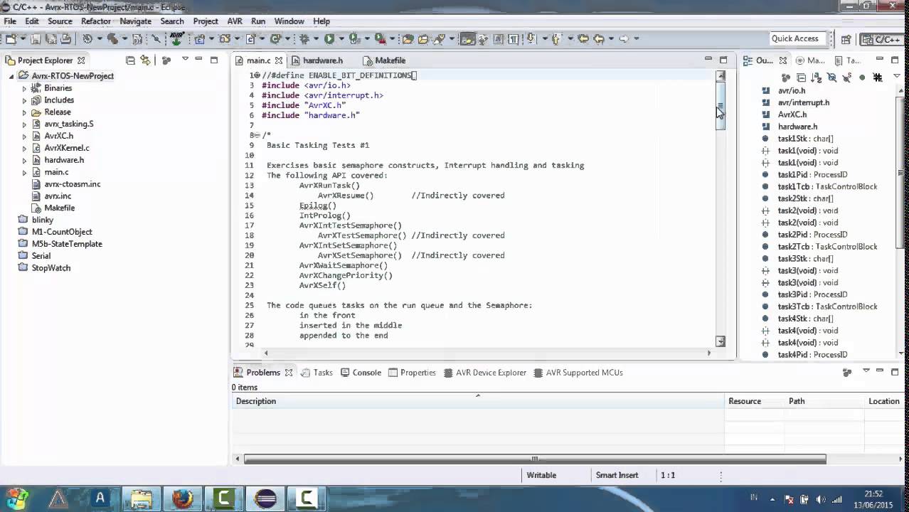 AvrX RTOS (real time operating system) - YouTube