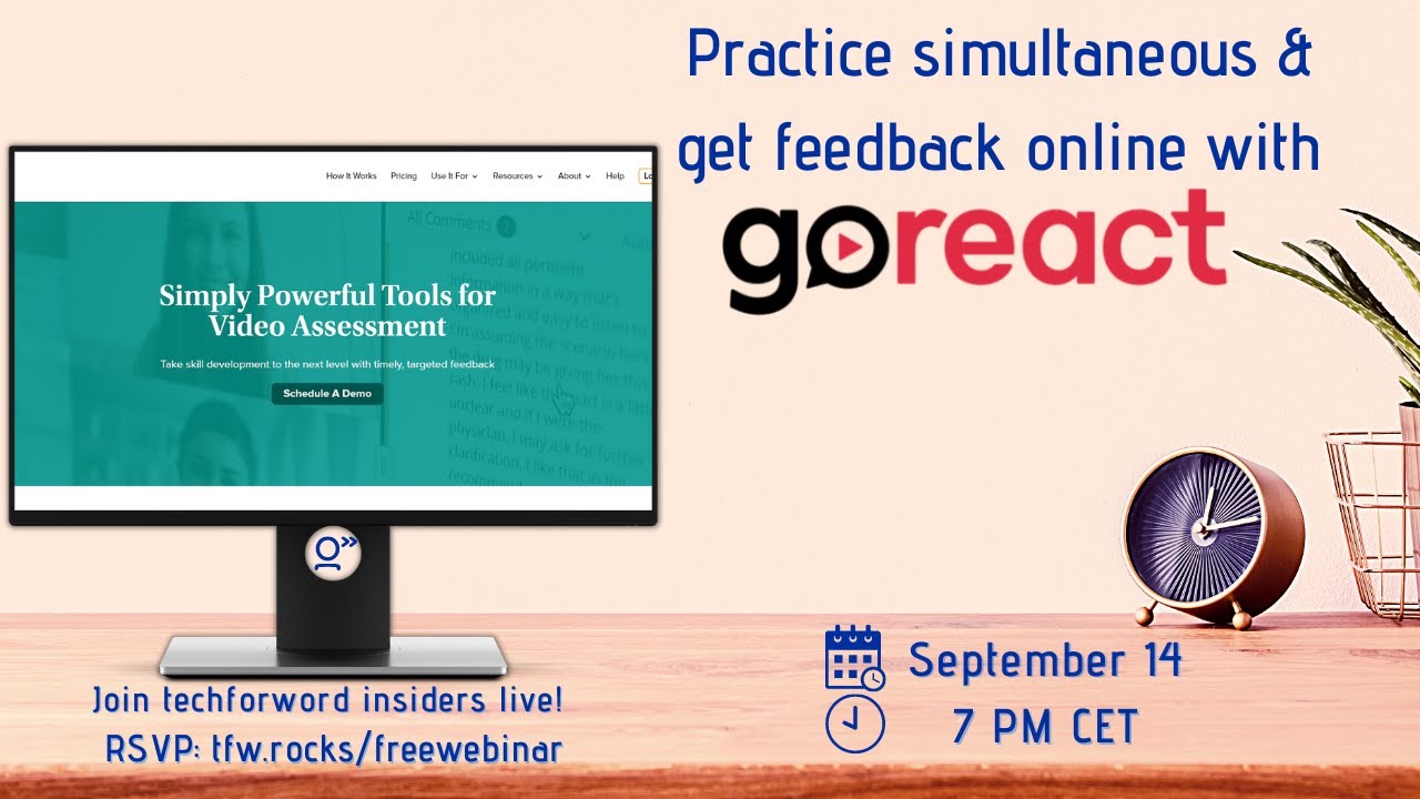 Practice simultaneous and get feedback with GoReact - WEBINAR - YouTube