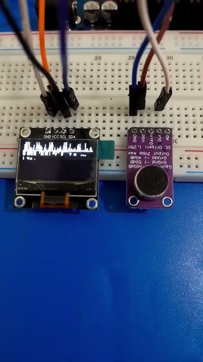 Visualize audio waveform using MAX9814 microphone module & OLED display #arduino - YouTube