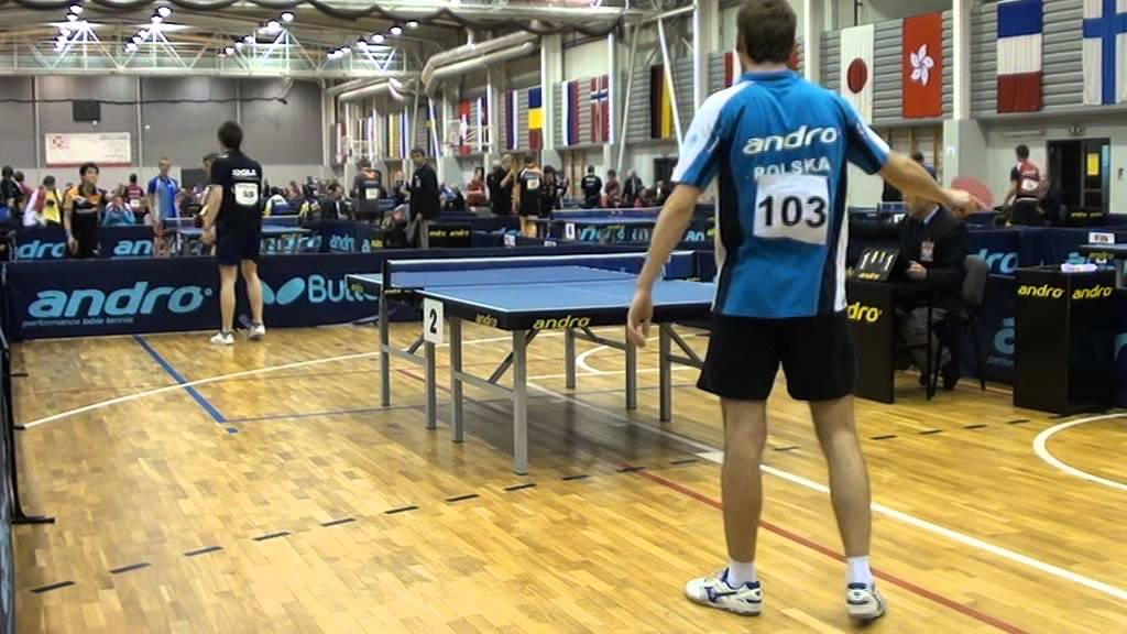 Ściblak Marcin (POL) - Alfredas Udra (LTU) (3:2) cz. 1 - YouTube