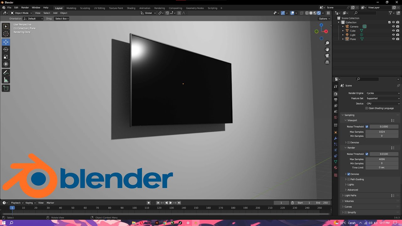 CARA BIKIN TV DI BLENDER - YouTube