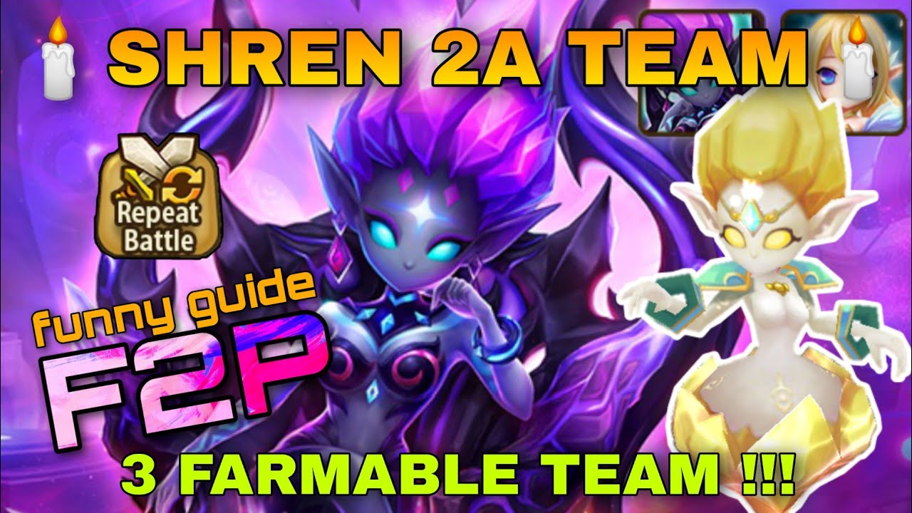 F2P SHREN 2A FARMABLE TEAM SUMMONERS WAR - YouTube