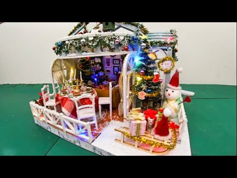 DIY Miniature Christmas House Crafts & Co magasin action - YouTube