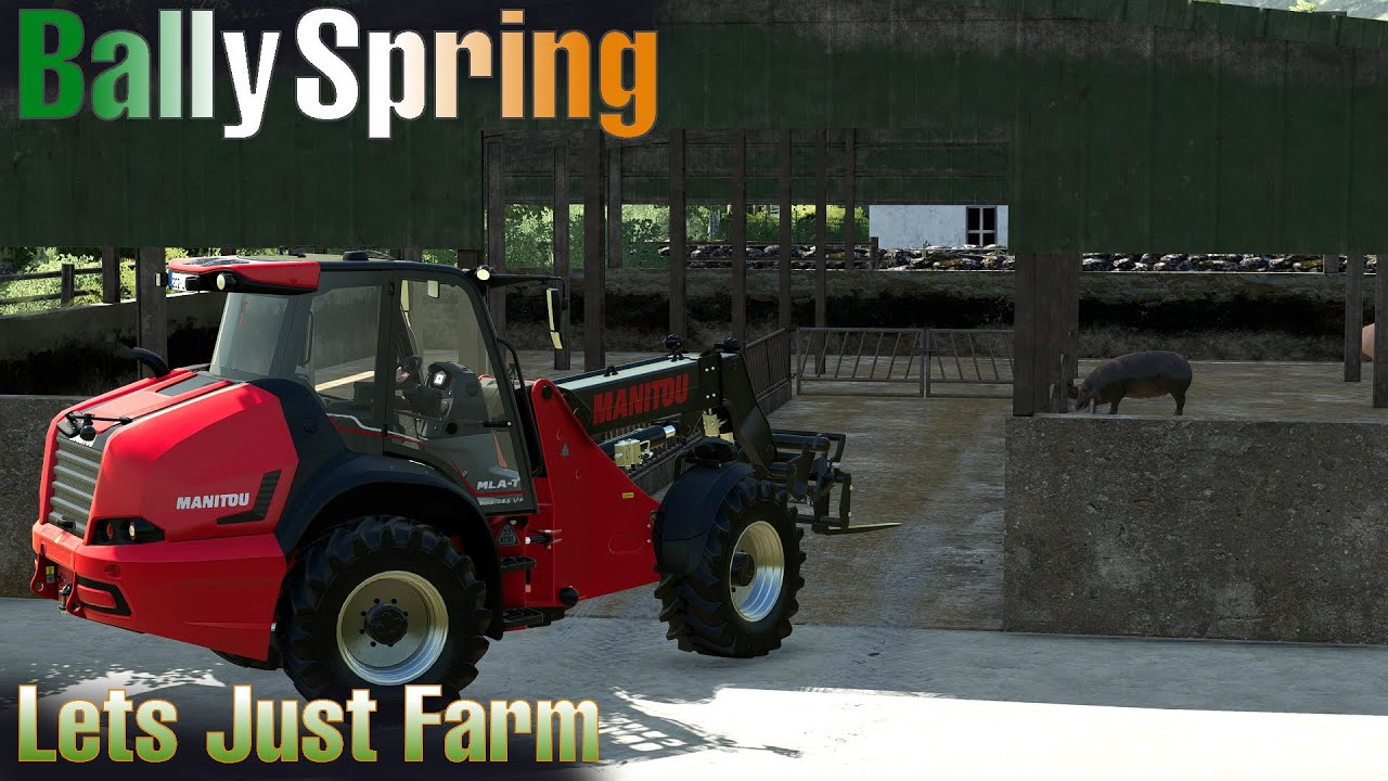New Pig Home | BallySpring Lets Just Farm | Farming Simulator 22 | Ep ...