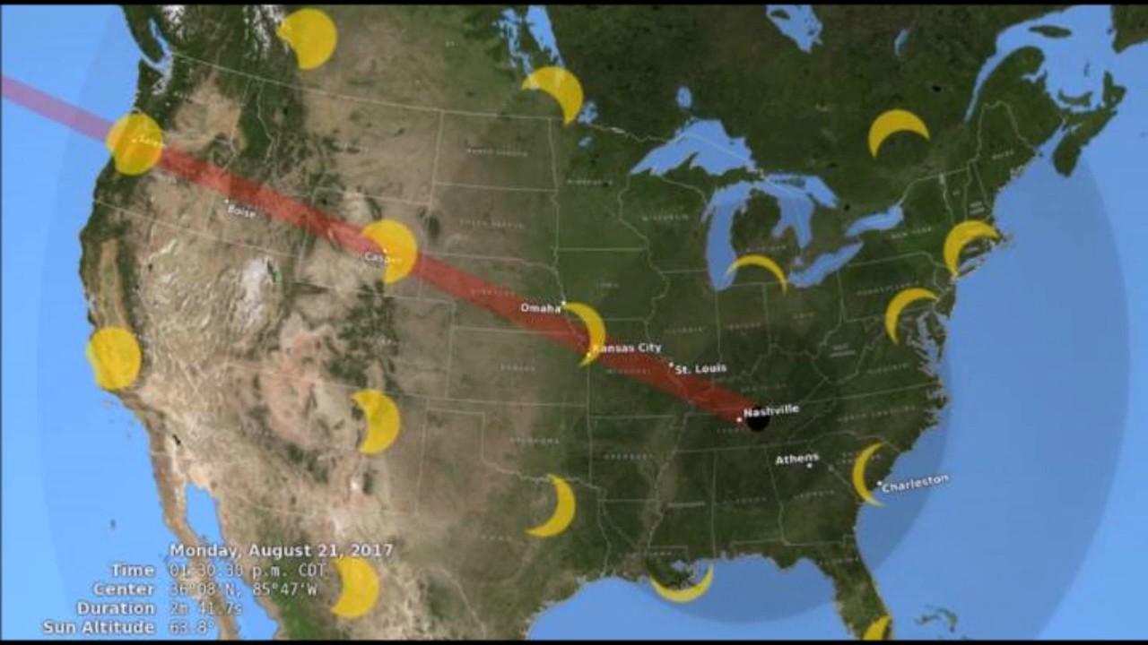 Is Aug 21 A SIGN FROM GOD' SOLAR ECLIPSE ACROSS U S?? - YouTube