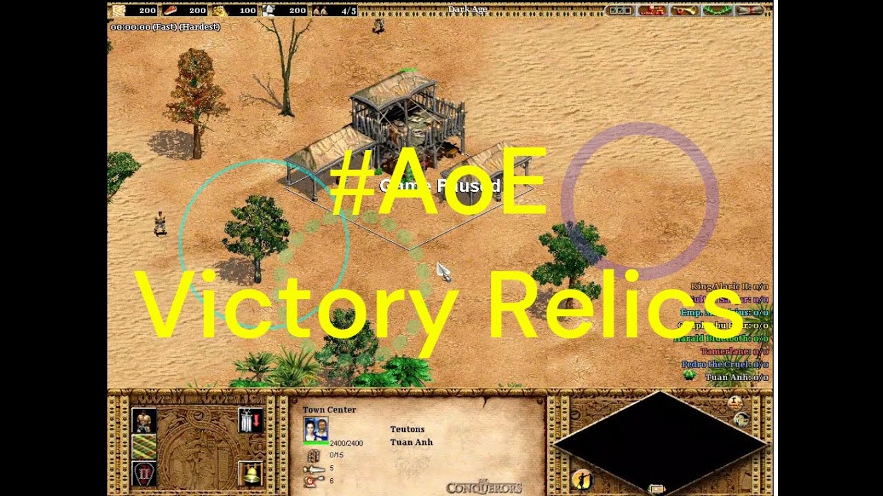 Relics Victory | Aoe II The Conquerors | Teotons vs 7 Random | Map ...