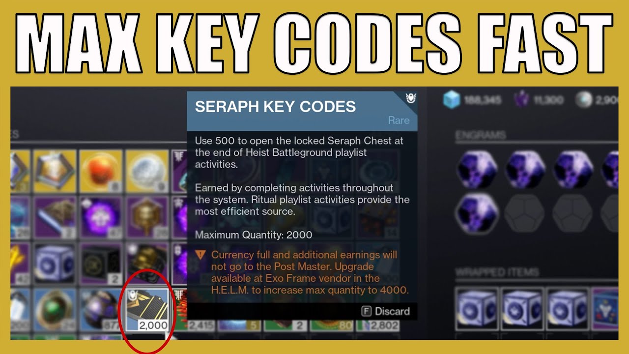 How To Get Seraph Key Codes FAST In Destiny 2 - Seraph Key Farm Season ...