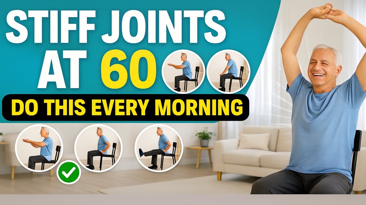 Stiff Joints at 60: Do This 15 Minute Chair Routine Every Morning - YouTube