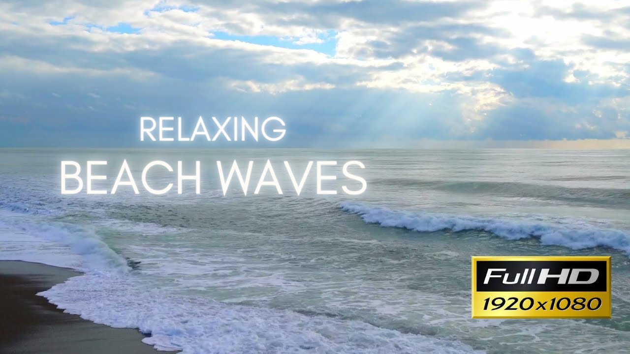 Relaxing Beach Waves Sounds 10 mins Amazing HD Beach Waves and Ocean ...