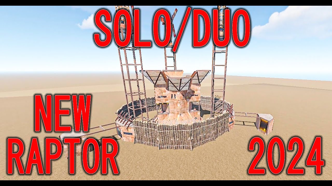 RAPTOR BASE SOLO/DUO ACTUALIZADA ( MUY BARATA ) 2024 #rust #building ...