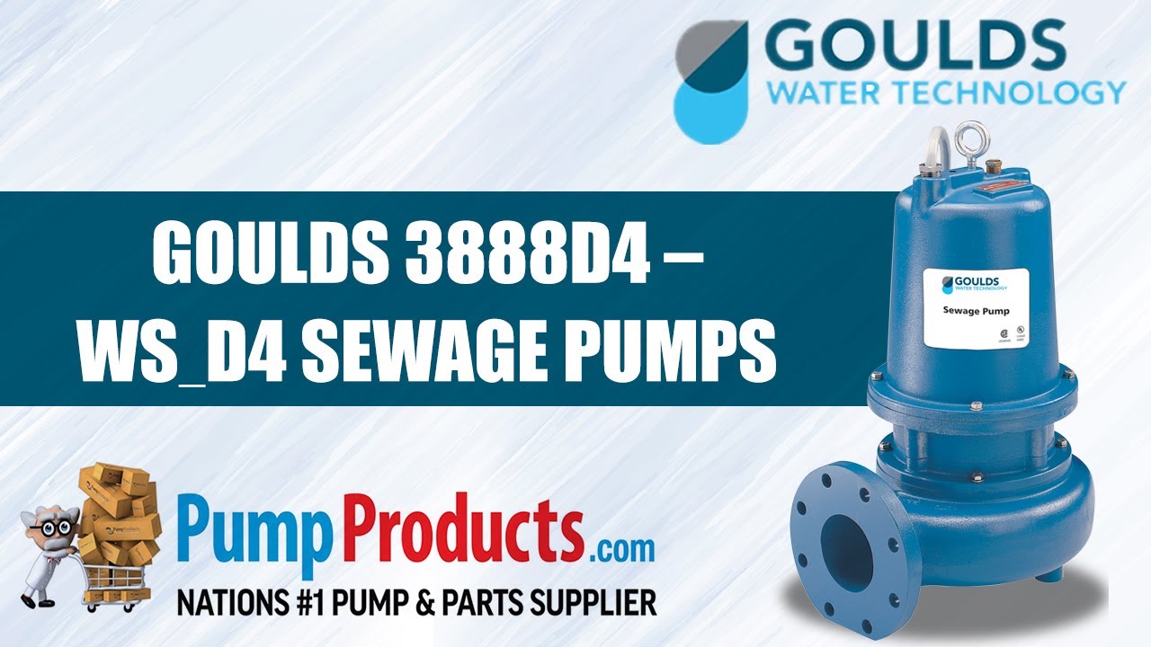 Goulds 3888D4 - WS D4 Series Sewage Pumps - YouTube