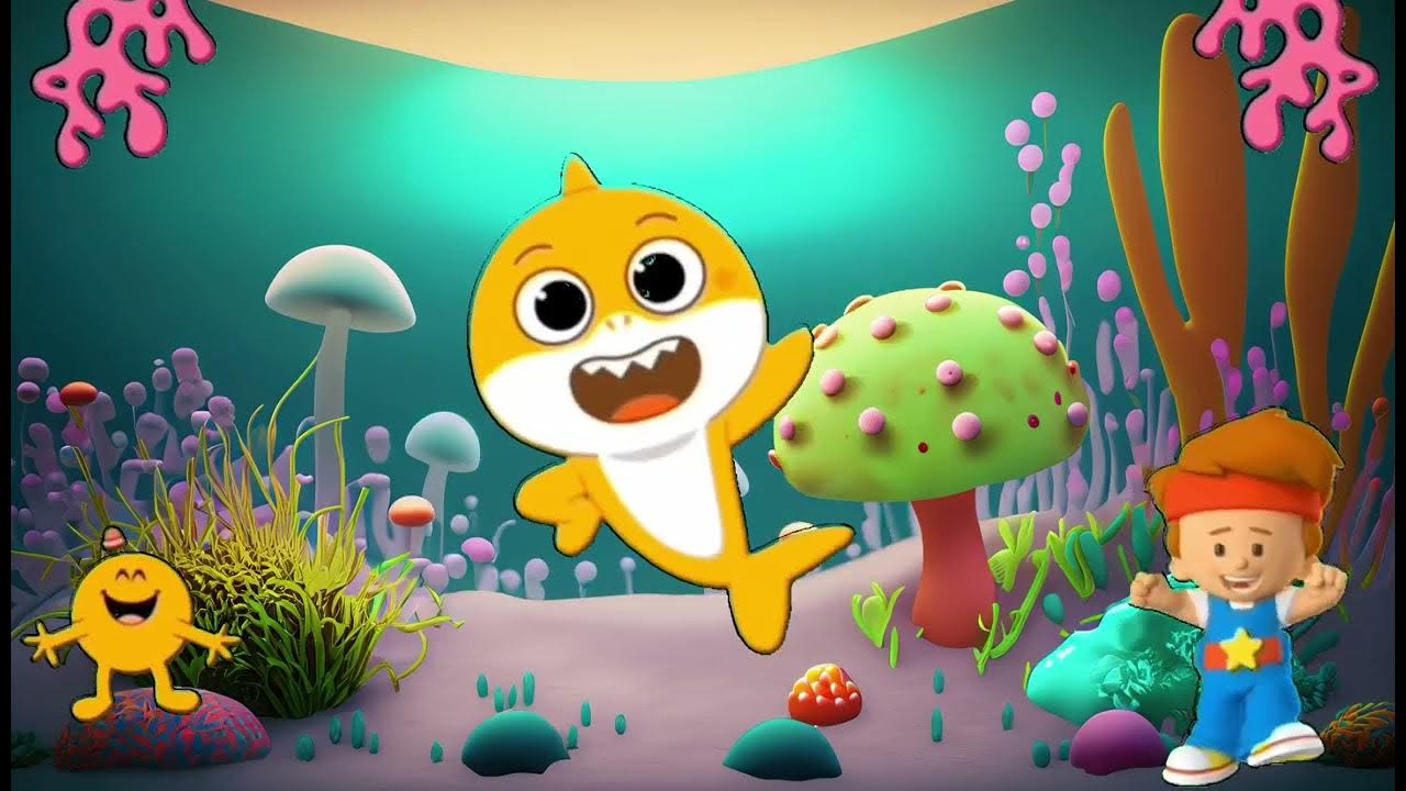 Underwater Fun with Baby Shark preschool Rhymes || Colorful animation ...