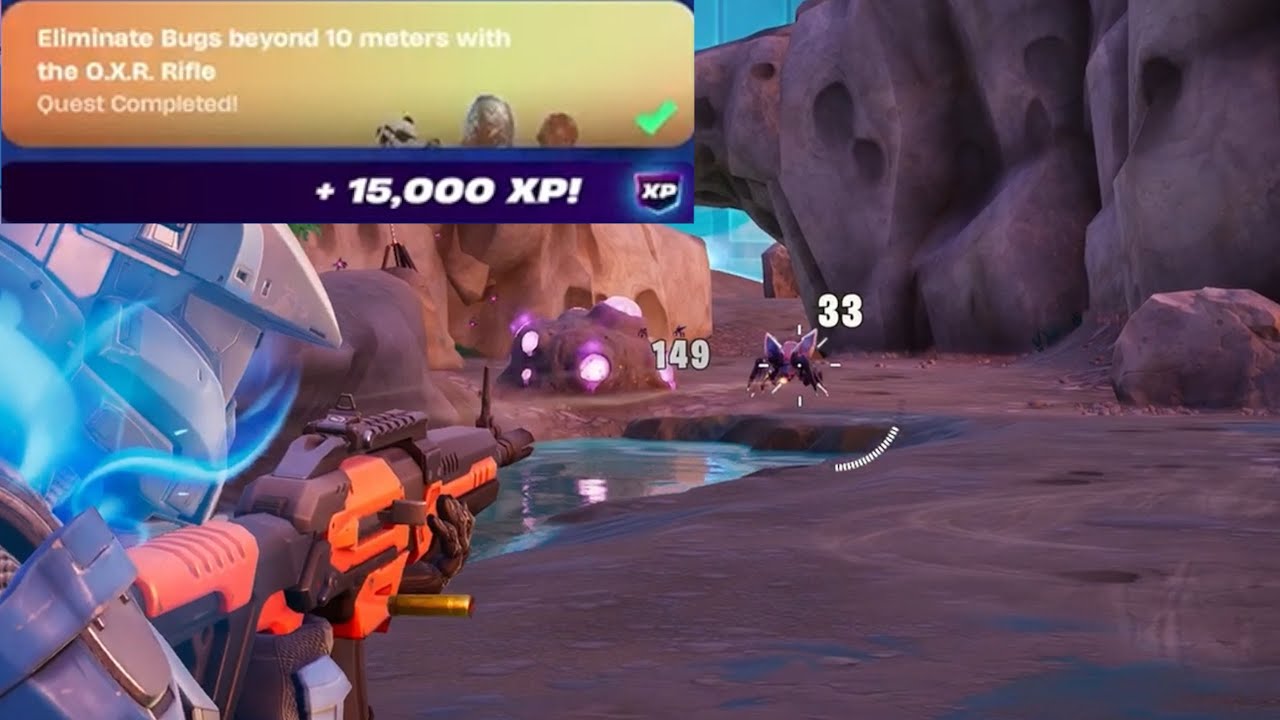 ELIMINATE BUGS BEYOND 10 METERS WITH OXR RIFLE Fortnite - YouTube