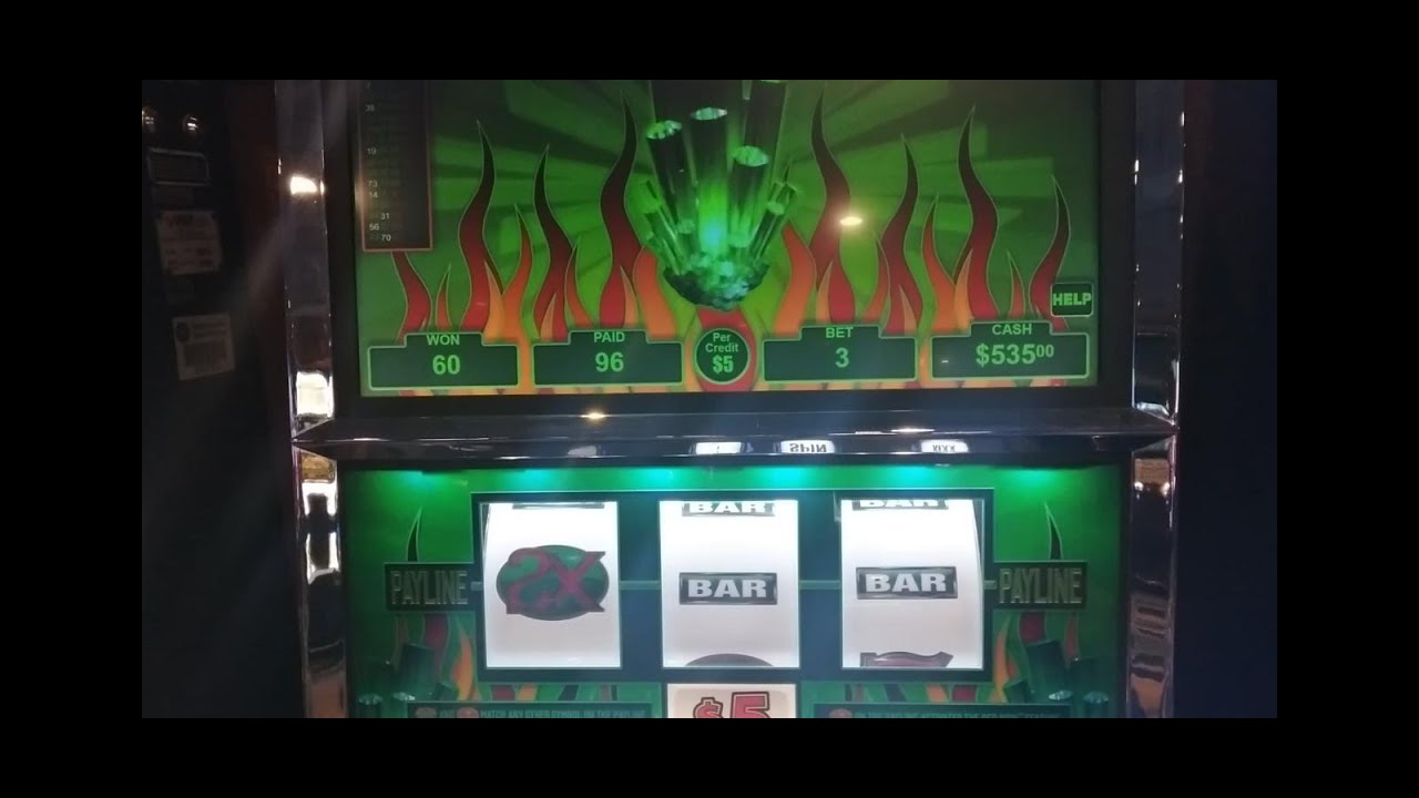 VGT $5 EMERALD FIRE SLOT MACHINE AT RIVER SPIRIT CASINO - YouTube