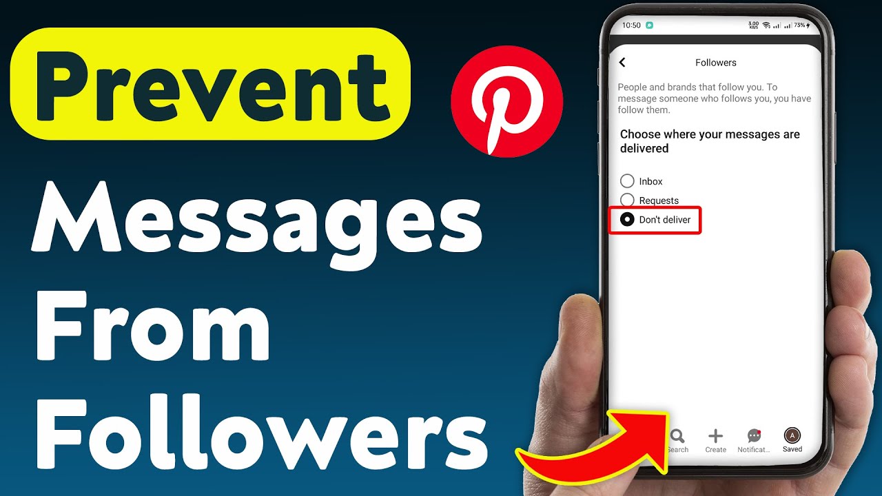 How To Prevent Messages From Followers On Pinterest (Updated) - YouTube