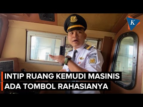 Intip Ruang Kemudi Masinis di Lokomotif KAI di Depo Cipinang