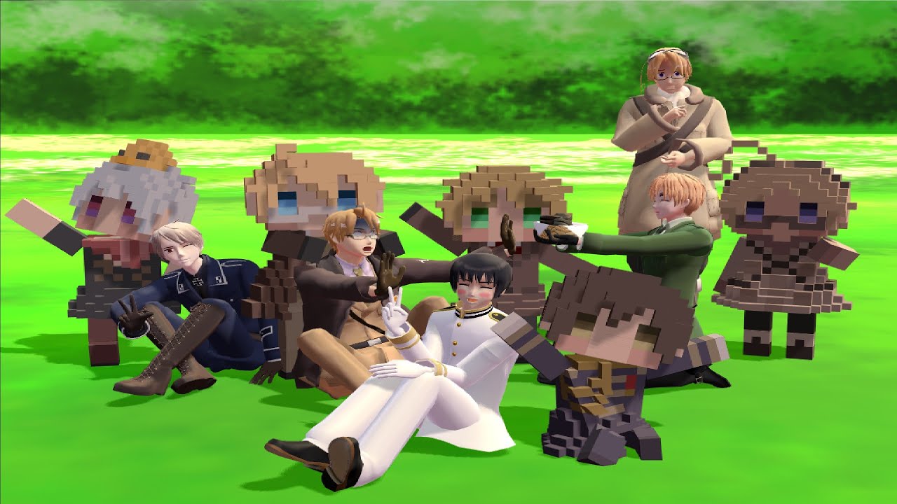 [MMD APH CUBE]Sentai Slender Legs -美脚戦隊スレンダ - YouTube