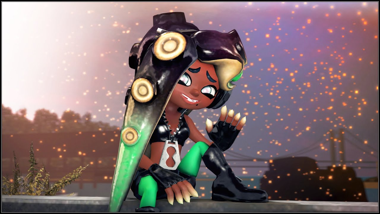 SpeedArt 3d Splatoon ! Marina Model - YouTube