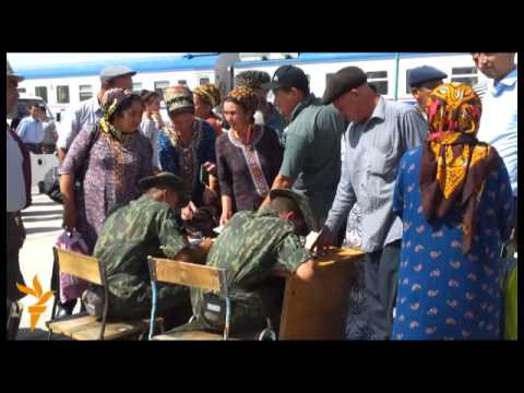 Iki obanyň arasyndaky pasport kontrol