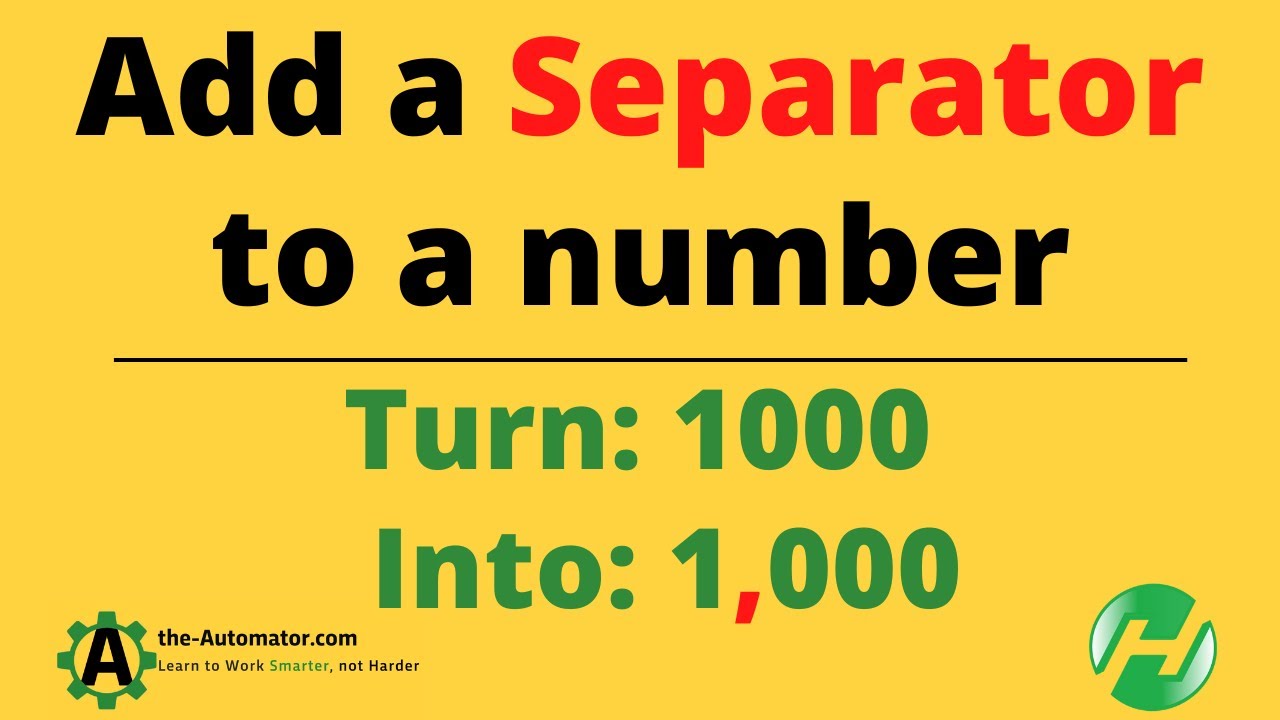 Effortlessly Add Thousands Separators To Numbers In AutoHotkey With Effortlessly Add Thousands Separators To Numbers In AutoHotkey With