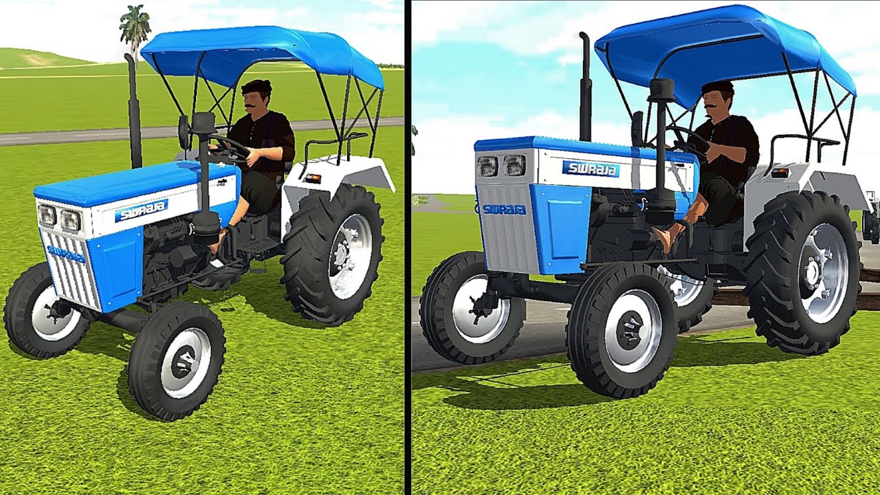 indian Tractor driving 3d | New Blue tractor in Tractor game | Tractor ...