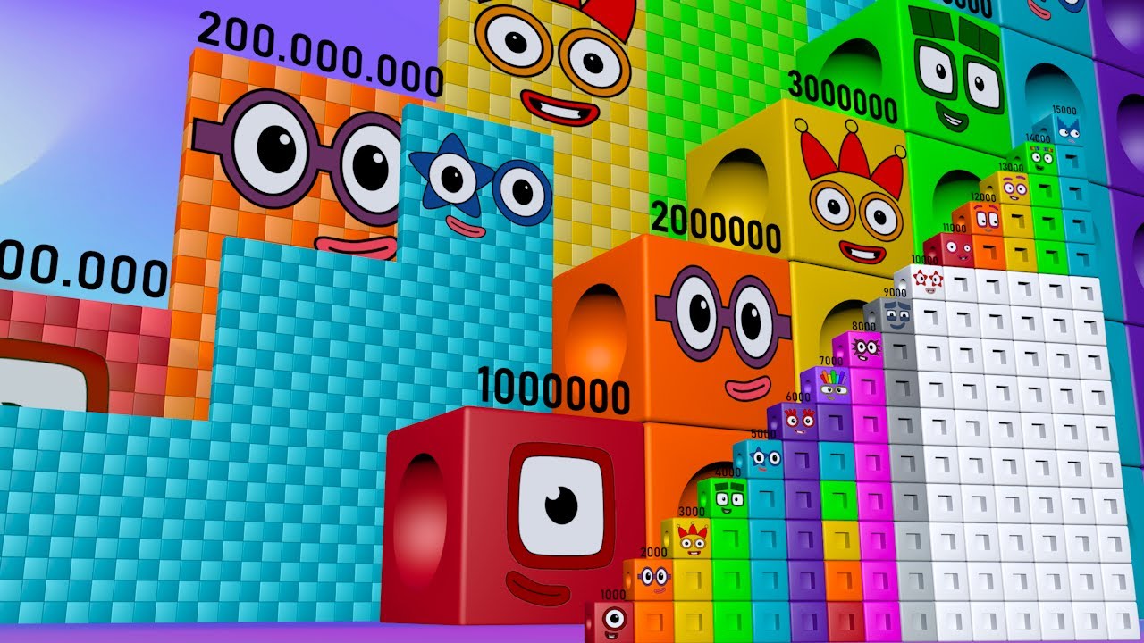 Numberblocks Puzzle Step Squad 500 5000 500,000 500,000,000 MILLION ...