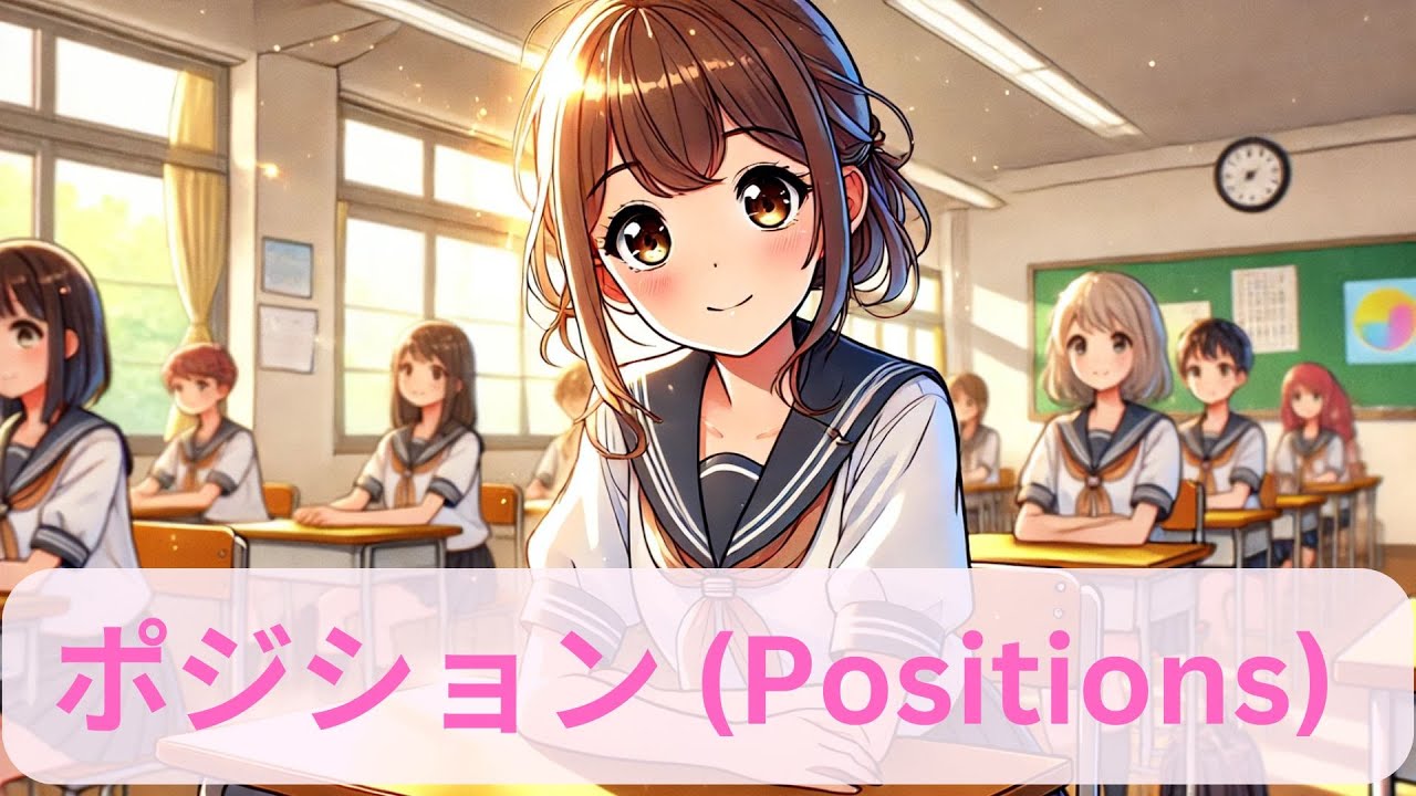 Positions in Japanese – Learn position names with a cute anime ...