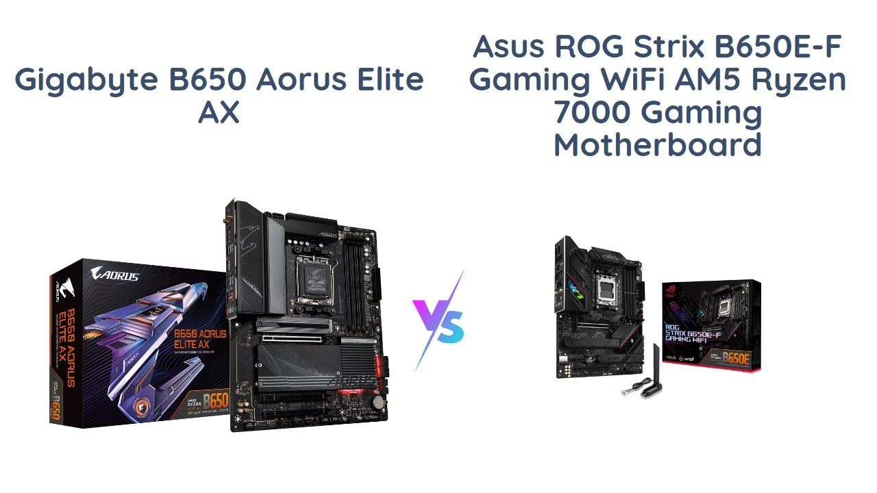 🔥 Gigabyte B650 vs ASUS ROG Strix B650E-F Gaming WiFi 🔥 - YouTube