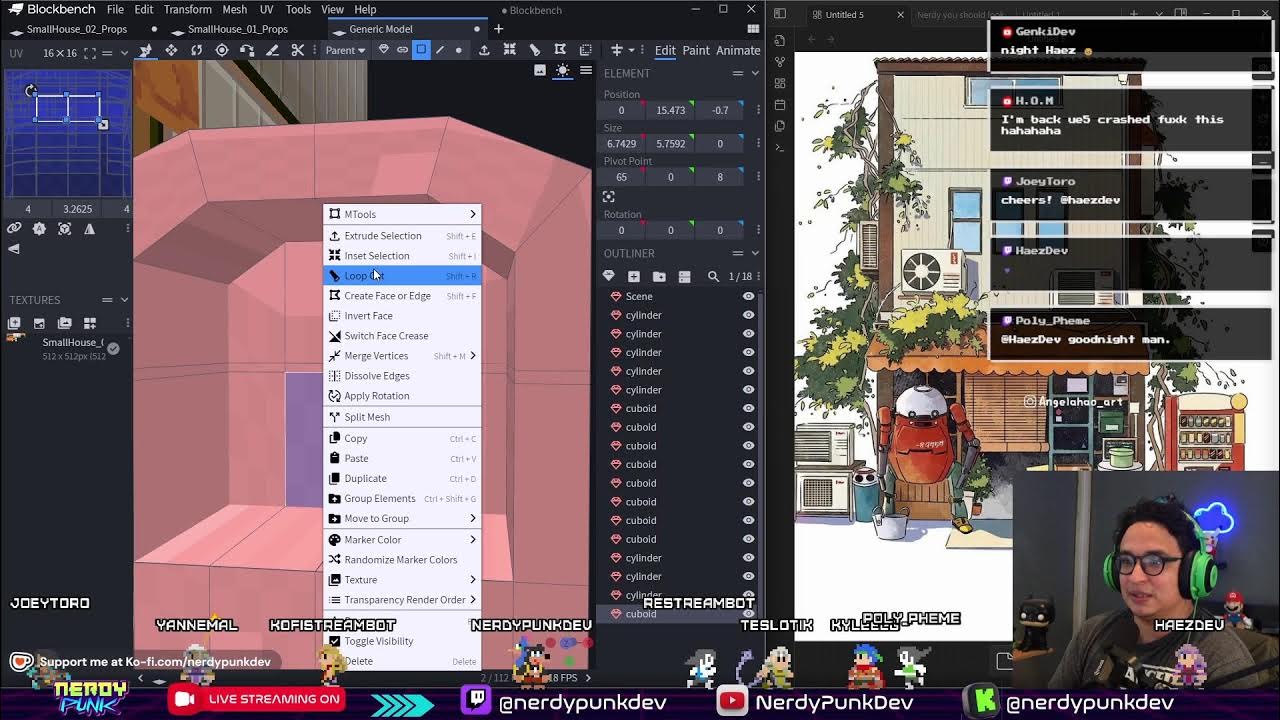 Unreal Engine/Blockbench/Crocotile3D/Aseprite - Game Dev - EP 51 Making a 2.5D pixel art game ...