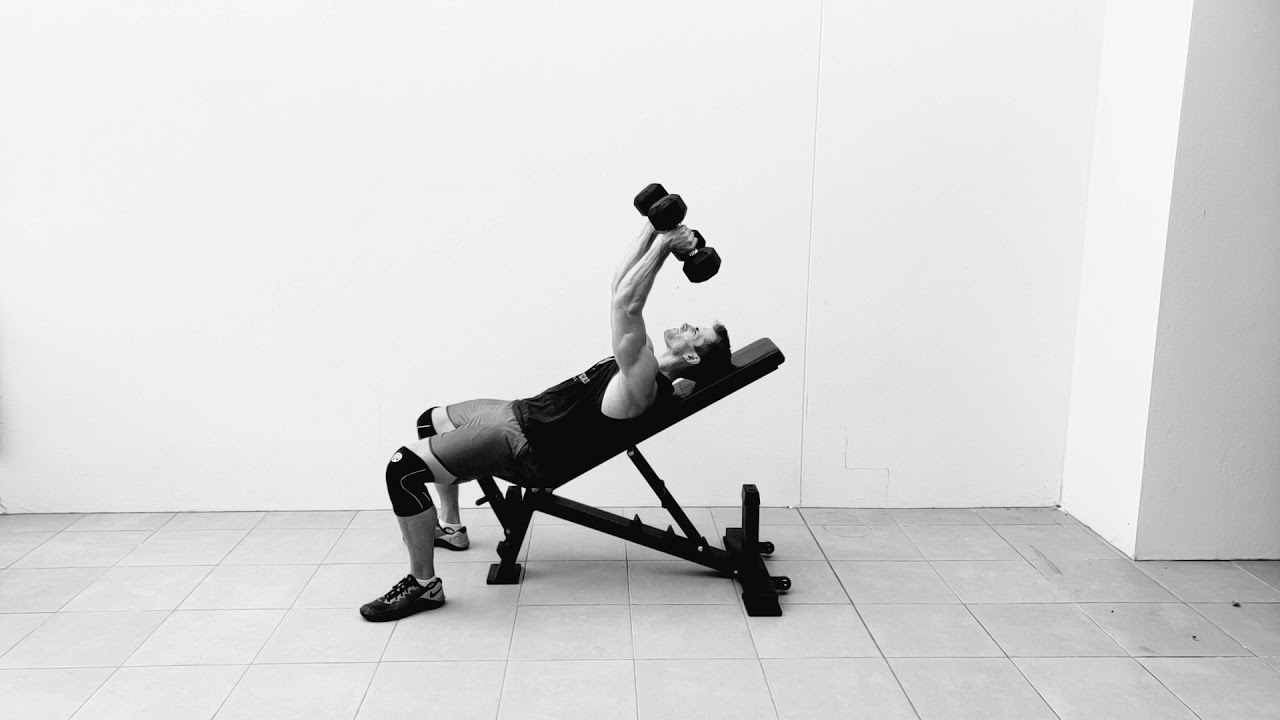 Incline DB Hammer Tricep Extensions - YouTube