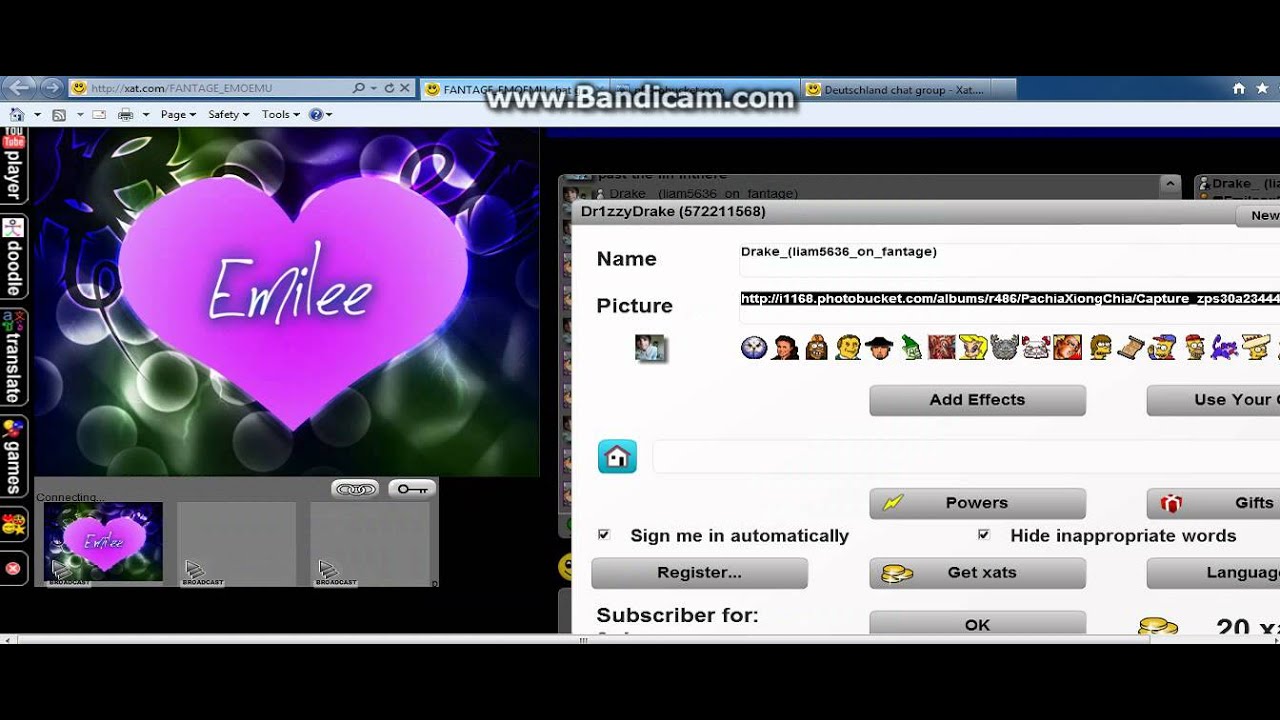 how to put ur own picture on xat - YouTube