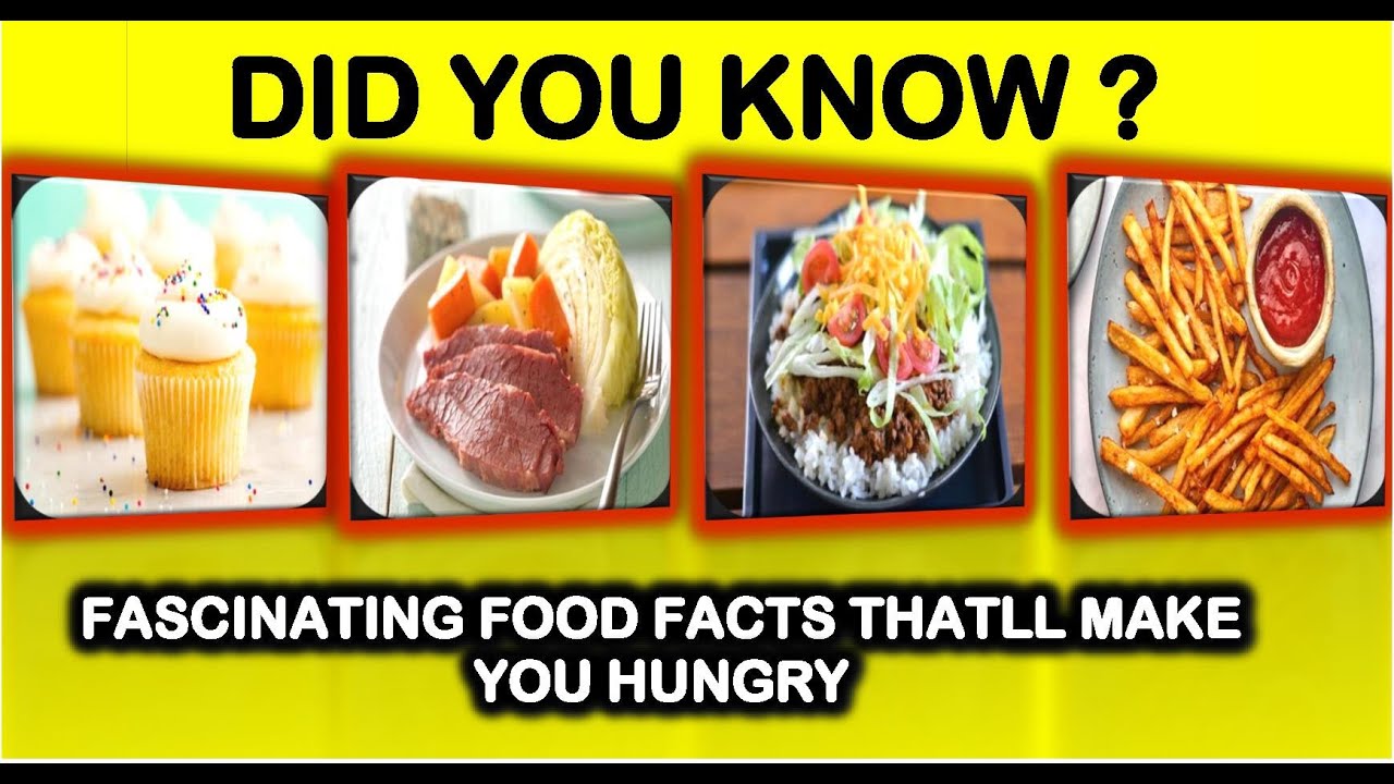 Did You Know Facts ? fascinating food facts 😮 thatll make you hungry ...