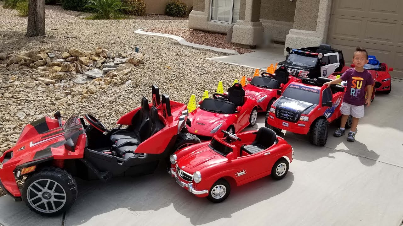 It's a Nice Day To Wash All My Power Wheel Cars - YouTube