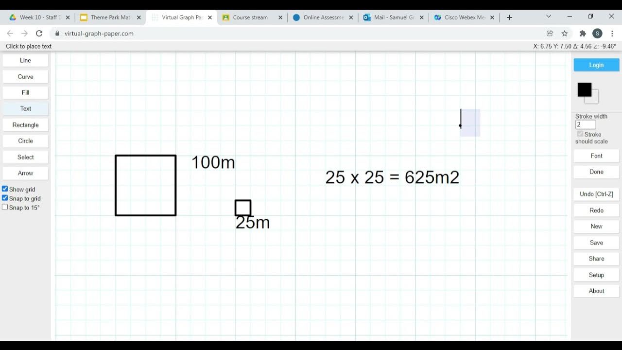 Virtual Graphing Paper Mini Lesson - YouTube