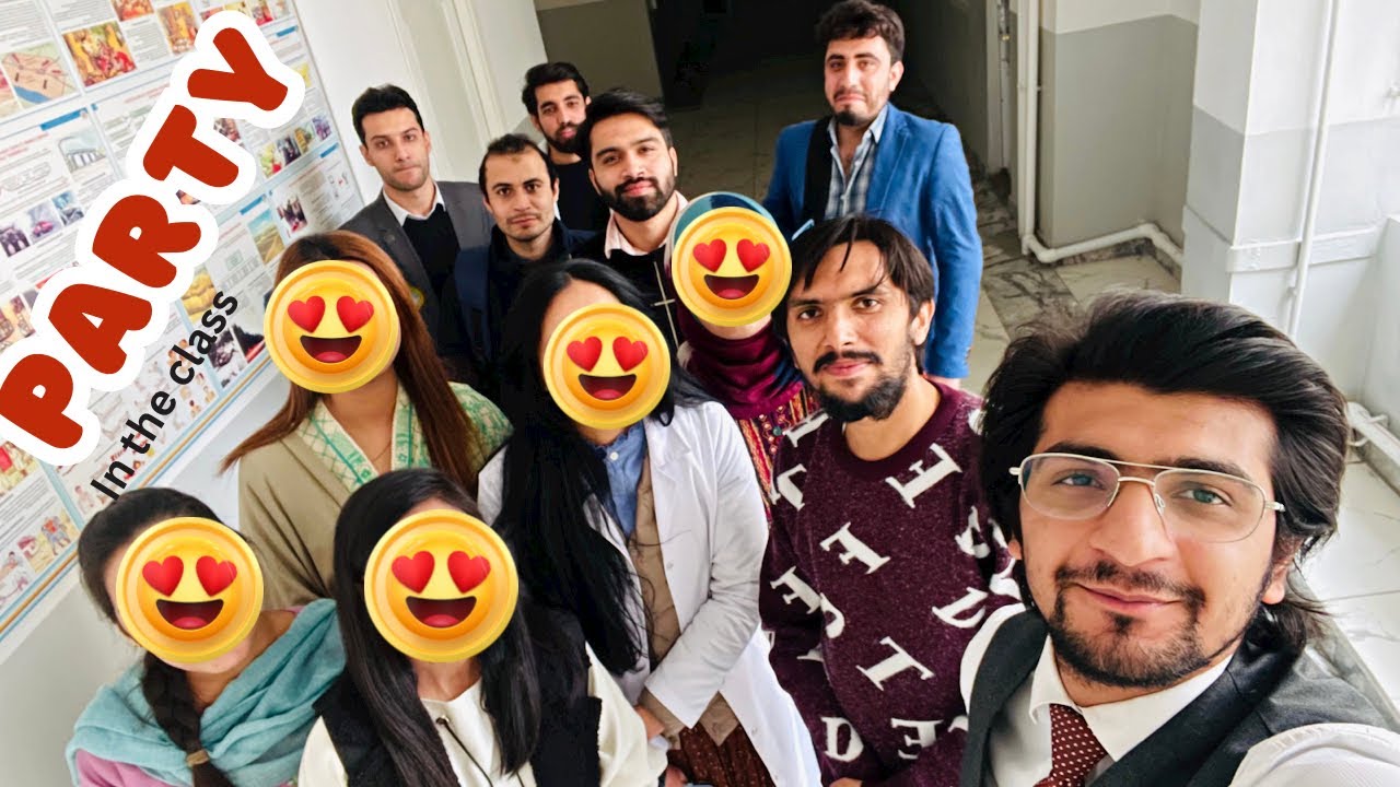 Biryani party in our class | Uzbek mam ny first time biryani try ki ...