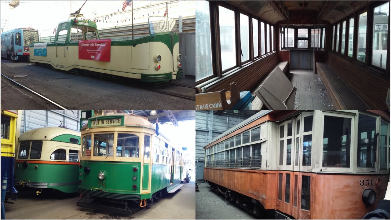 SF Muni 1934 Blackpool Boat Tram #228 on the J Line + Inside Cameron ...