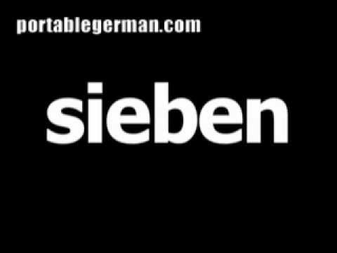 German word for seven is sieben - YouTube
