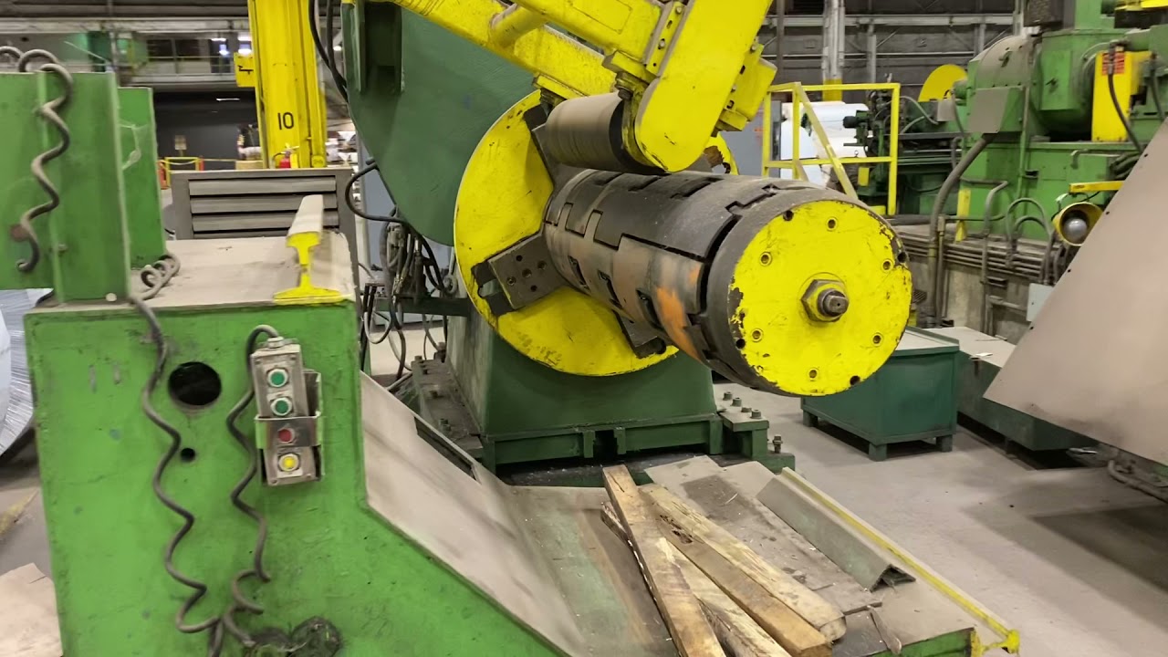 48” x .125” x 40,000# LOOPCO/MICO LOOP SLITTING LINE - YouTube