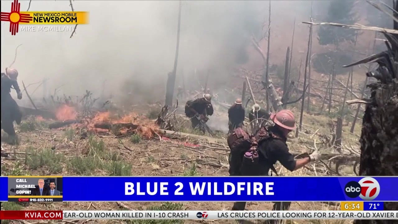 Blue 2 Fire burning over 7,000 acres with 0% containment - YouTube