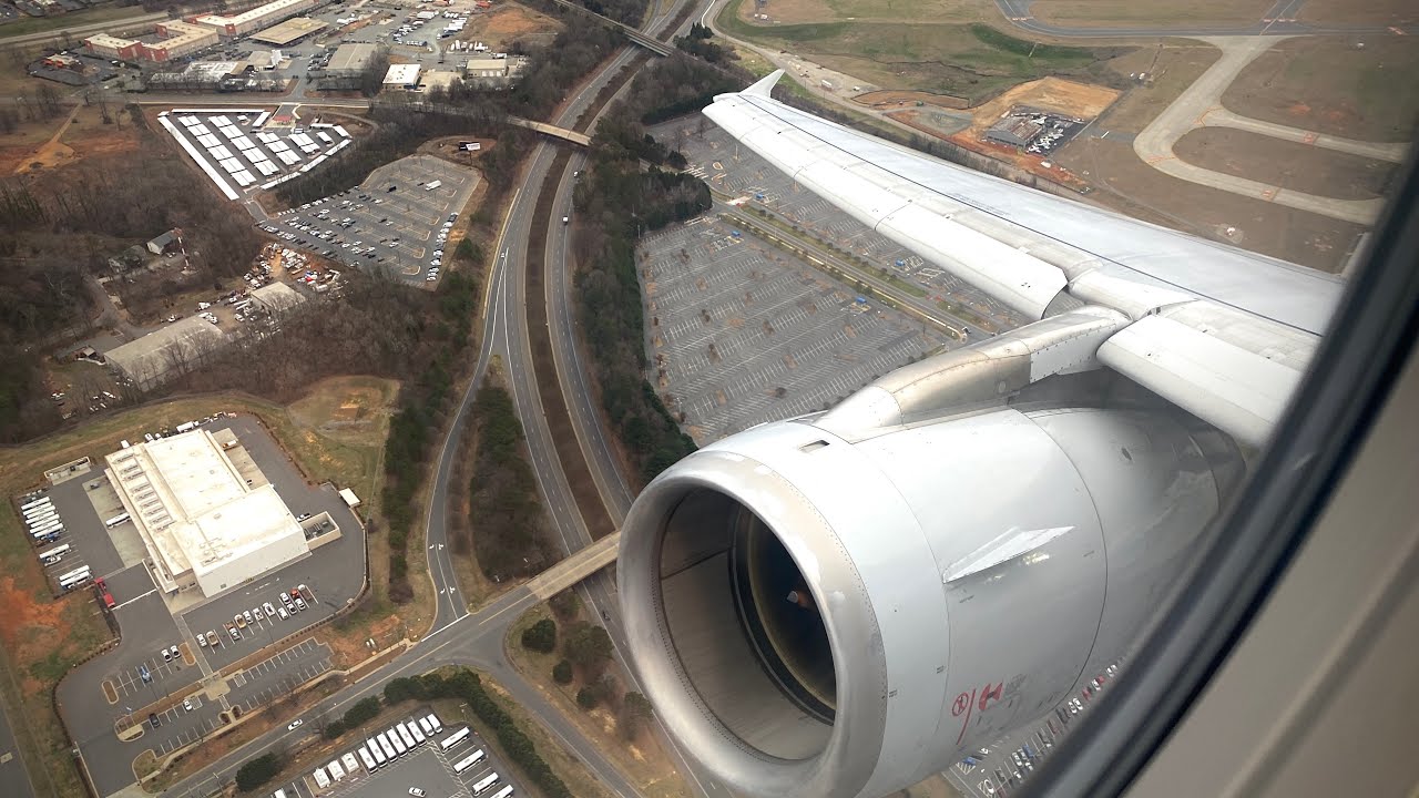 Full Flight! American Airlines A321-231 takeoff in Charlotte and ...