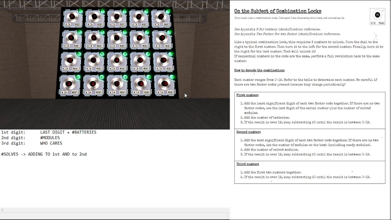KTaNE: Combination Lock Tutorial [CZ] - YouTube