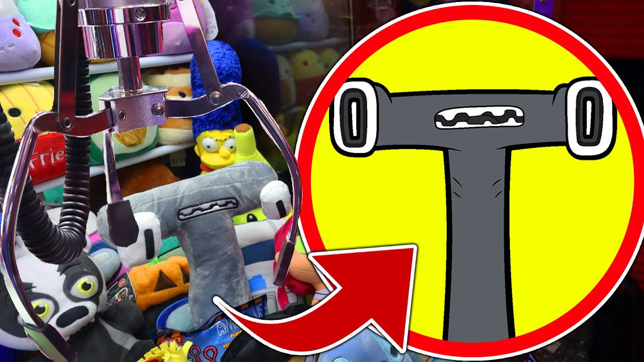 Alphabet Lore T TRAPPED Inside Claw Machine - YouTube