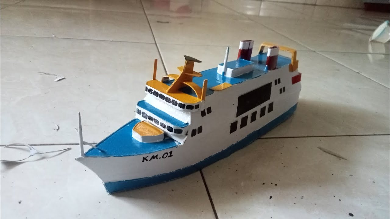 step by step membuat miniatur kapal angkut sederhana #miniatur # ...