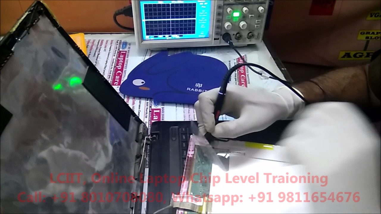 How To Repair Laptop Led Screen Using DSO. Setting of DSO. - YouTube