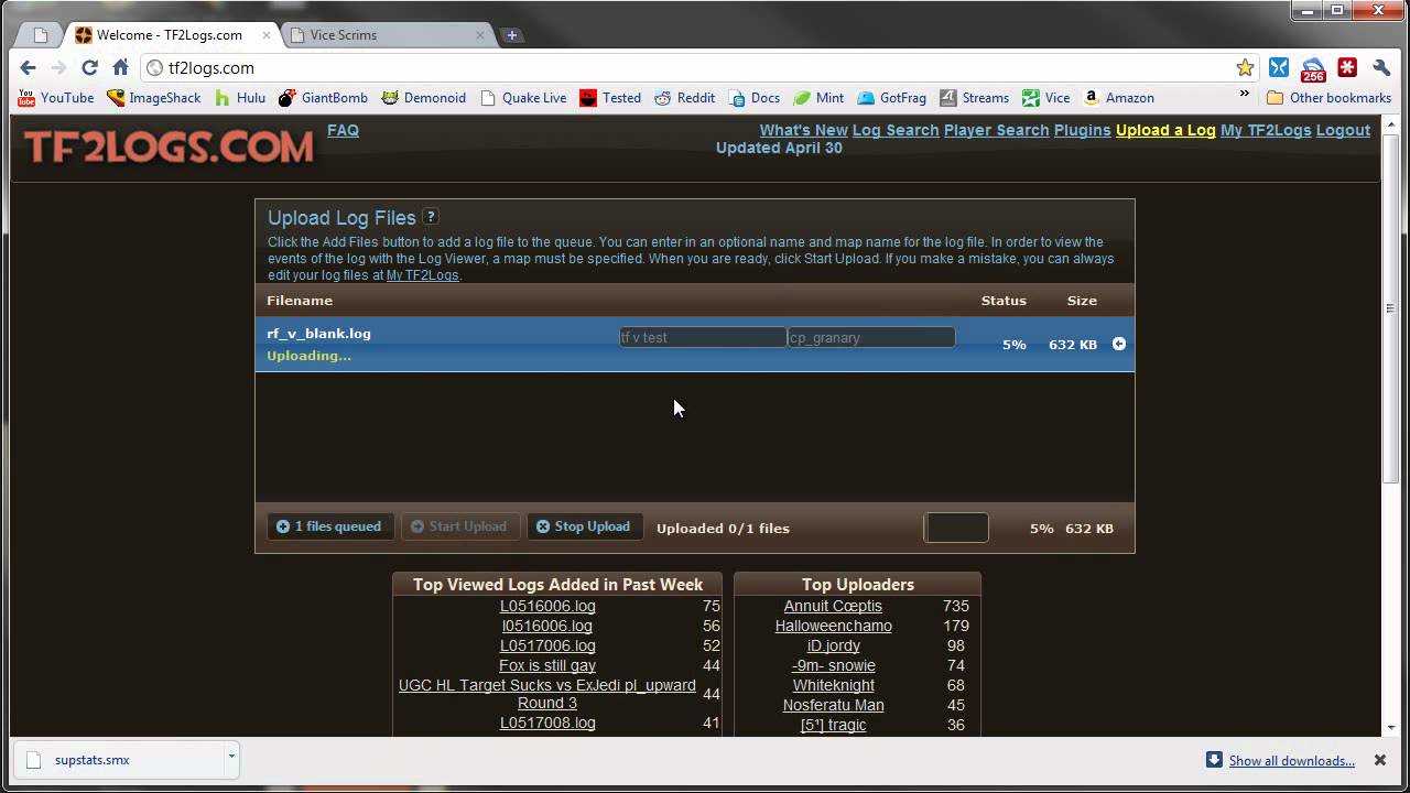 How to upload a TF2 Log properly with damage stat - YouTube