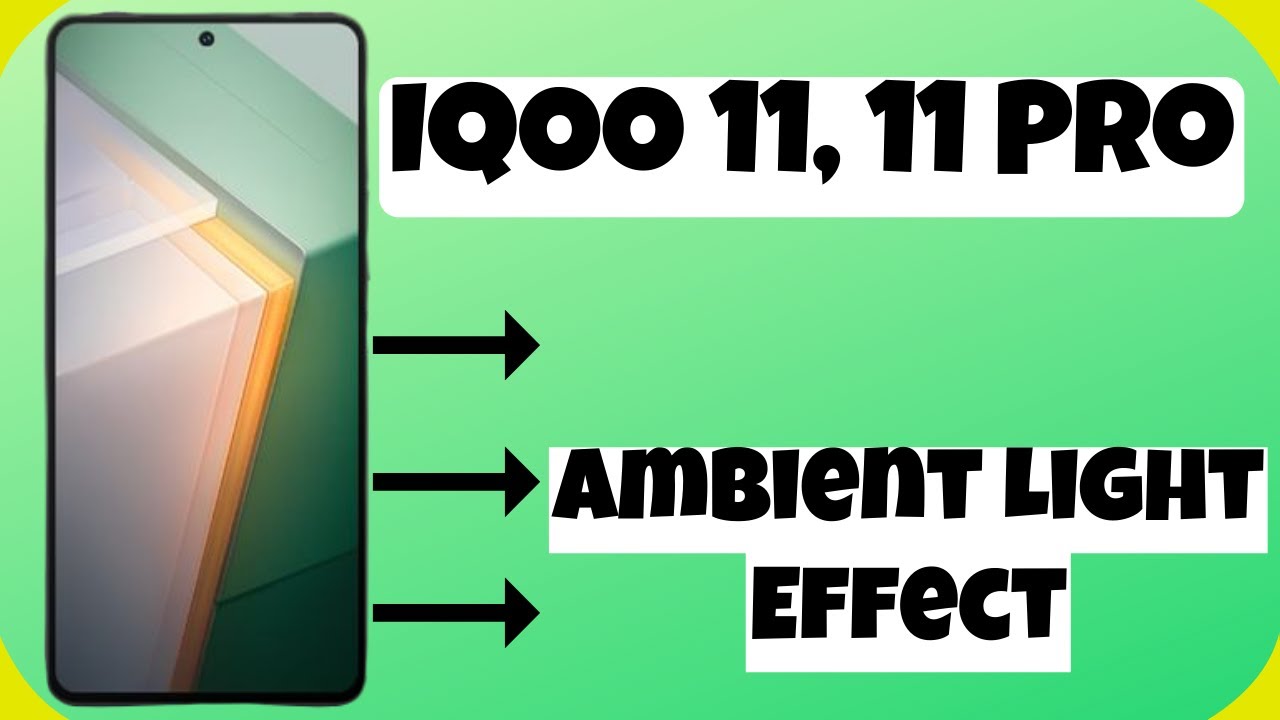 IQOO 11, 11 Pro Ambient Light Effect || Ambient light effects set incoming call in - YouTube