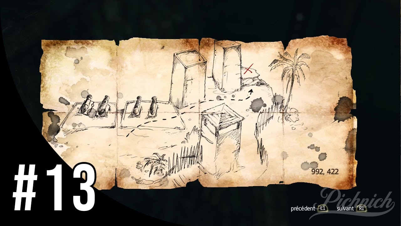 Assassin's Creed IV: Black Flag - Map 992, 422 / Cartes aux trésors ...