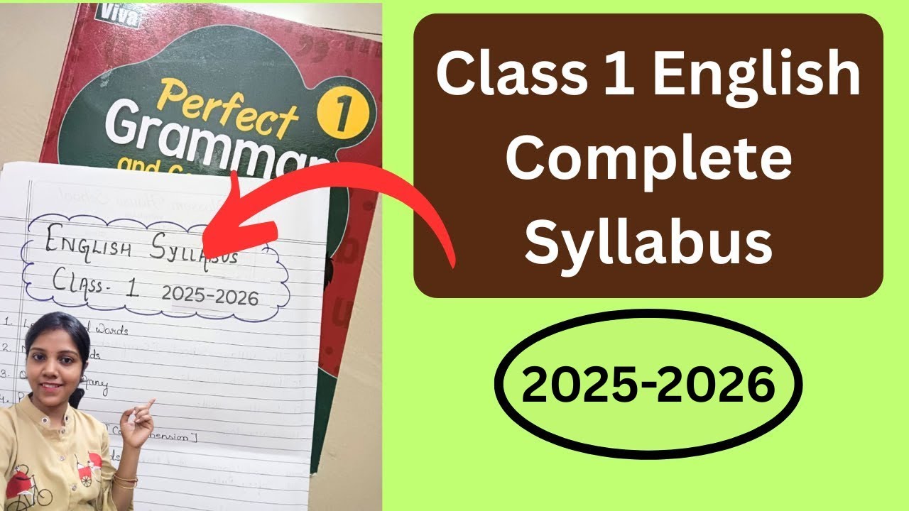 Class 1 English Syllabus CBSE ICSE | What To Teach In Class 1 English ...