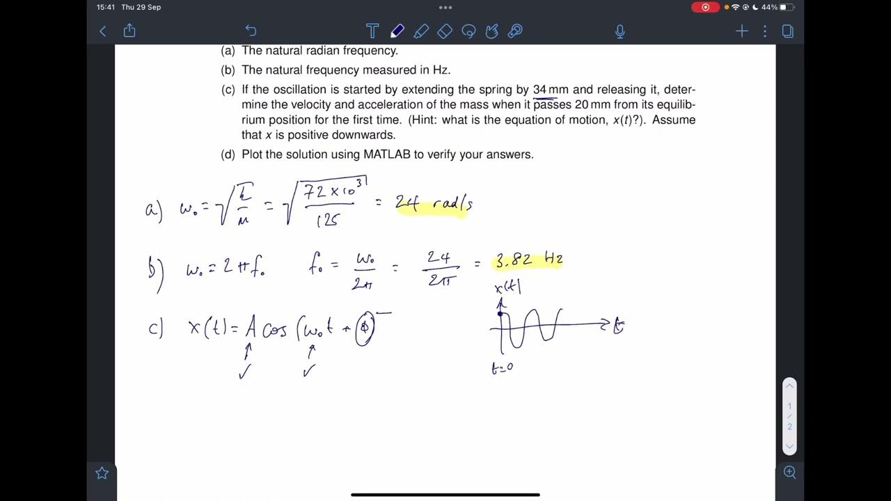 Vehicle Dynamics T1 Solution - YouTube